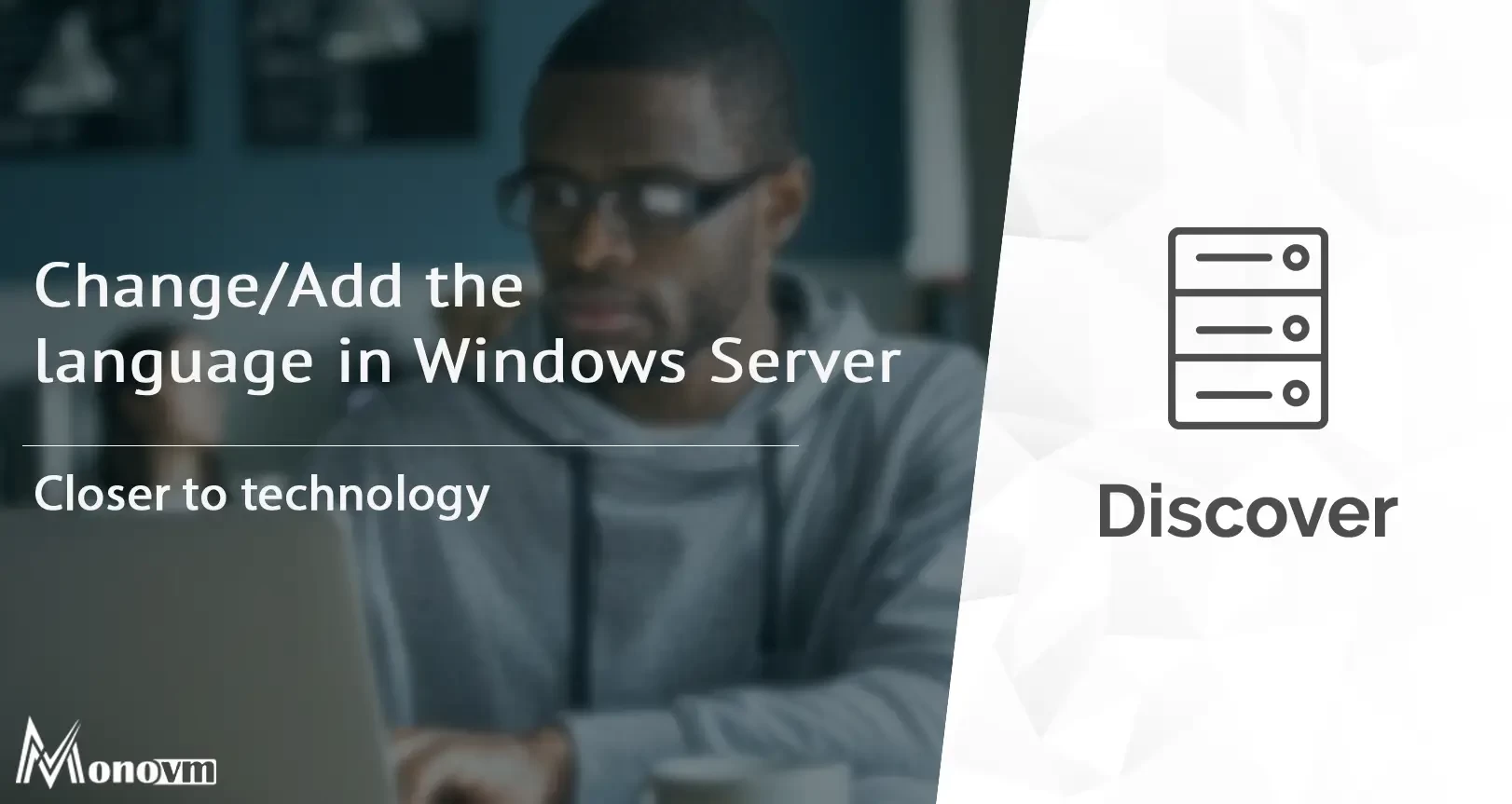 How do I change or add the language in Windows Server?
